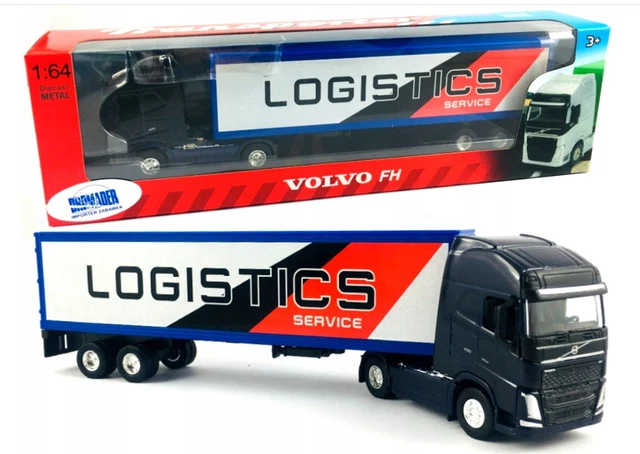 VOLVO FH TRUCK/LORRY Logistic Delivery Model Diecast Toy 1:64 Scale ...