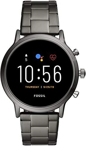 MONTRE CONNECTÉE HOMME Fossil FTW4024 à écran tactile génération 5 noir ...