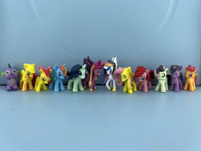 MY LITTLE PONY Figures Toys Mini Unicorn Fluttershy Rainbow Dash 12PC ...