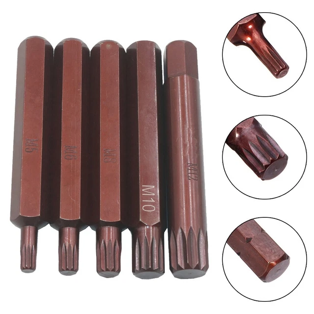 M5-75MM TORX STAR Screwdriver Bit 10mm Hex Shank For Impact Screwdriver ...