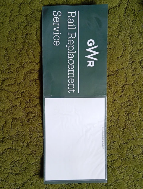 GWR GREAT WESTERN Railway Rail Replacement Bus Banner £7.50 - PicClick UK GWR GREAT WESTERN Railway Rail Replacement Bus Banner £7.50 - PicClick UK
