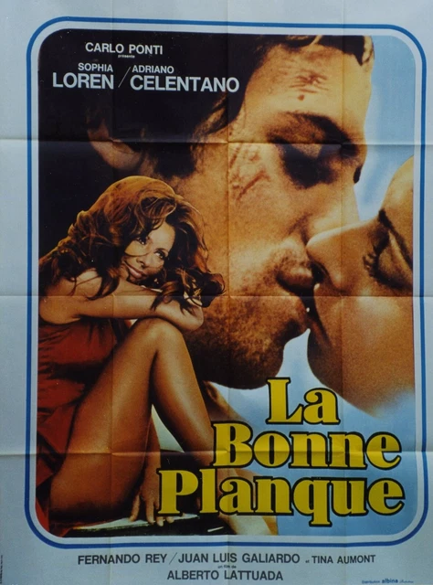 &LA BONNE PLANQUE " Affiche originale (Sophia LOREN, Adriano CELENTANO) 120x160 EUR 80,00 ...