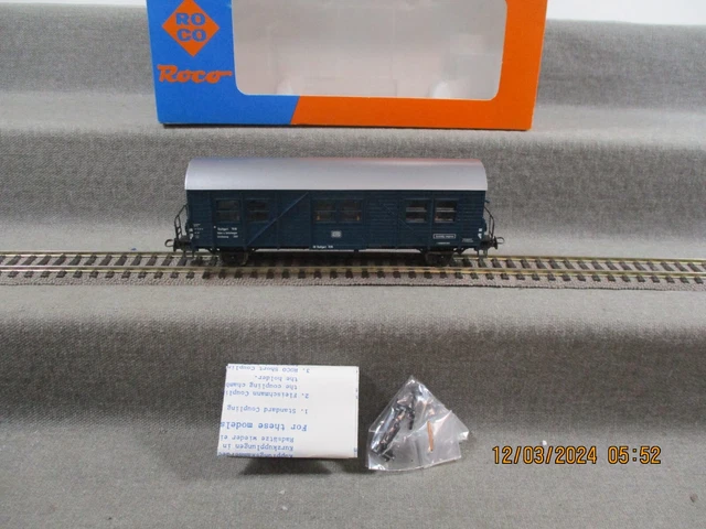 ROCO SPUR H0 4333B Personenwagen Gleisbauzug Wohn/Schlafwagen der DB in ...
