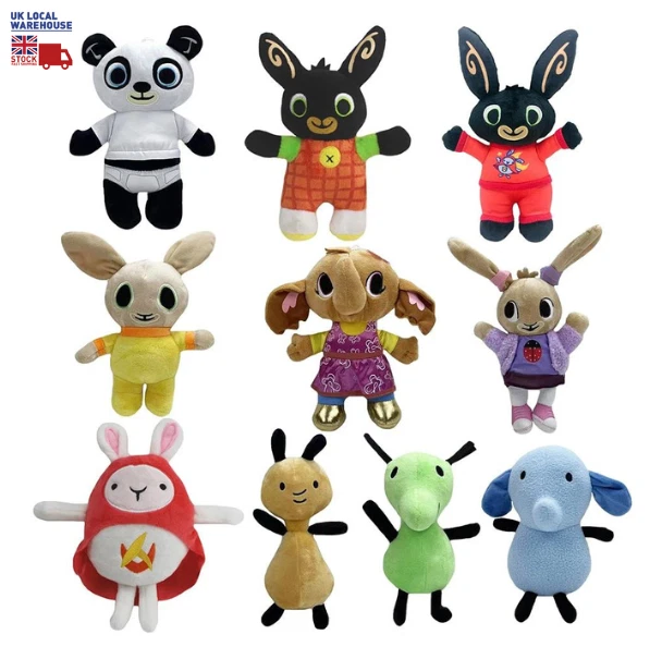 BING BUNNY COCO Sula Flop Pando Friend Hoppity Voosh Soft Plush Kid Toy ...