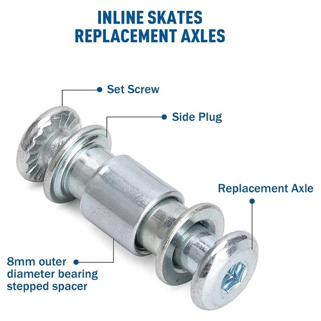 INLINE SKATE AXLE Spacer Screw,Skate Wheel Bearing Spacer,Roller ...