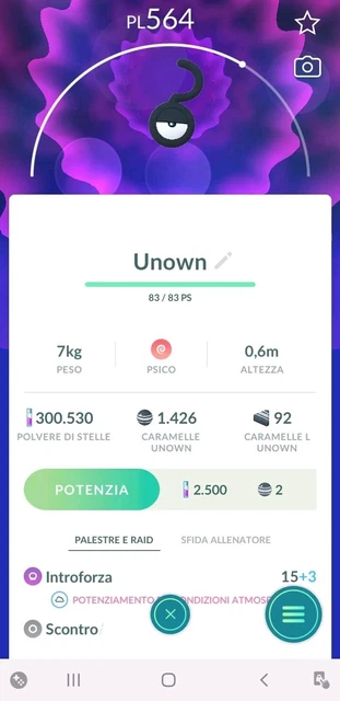 POKEMON GO UNOWN ? Question Mark (READ BIO) EUR 3,00 - PicClick FR