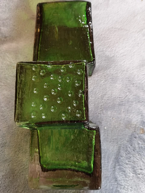 COPY OFWHITEFRIARS DRUNKEN Bricklayer vase by Geoffrey Baxter,Green ...