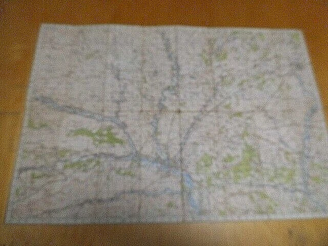 SALISBURY WW2 war map Vintage sheet 122 cloth back Brigadier HG Howson ...