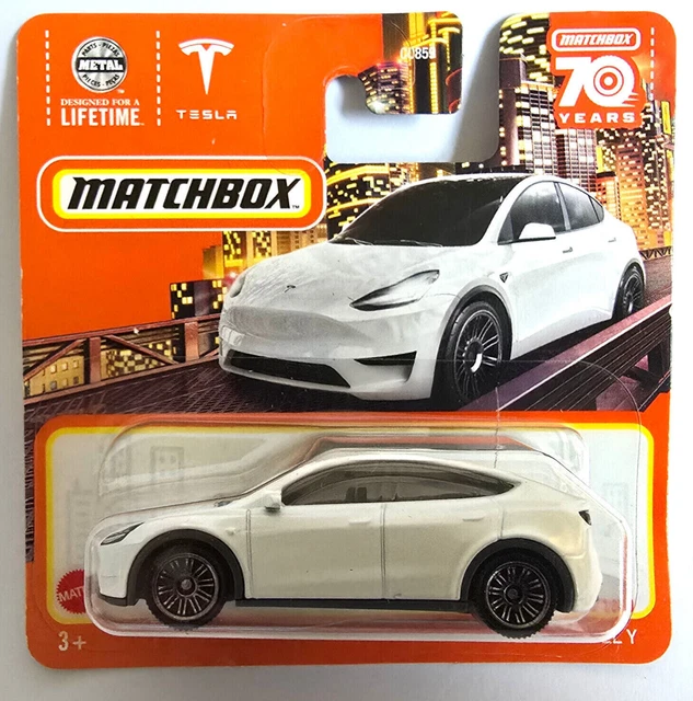MATCHBOX - TESLA Model Y - White - 89/100 - MBX Metro 2023 - HLC68 $15. ...