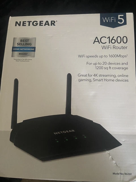 NETGEAR AC1600 DUAL-BAND Smart Wi-Fi Router - R6260-100NAS $35.00 ...