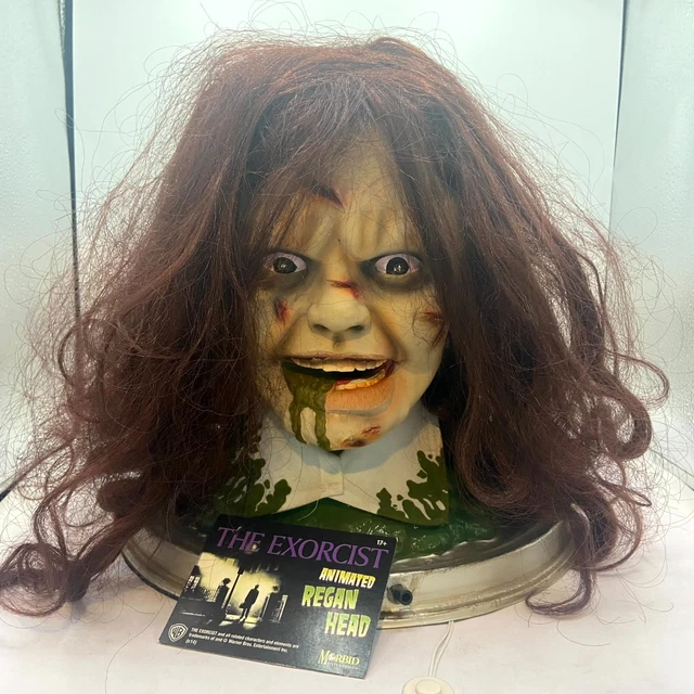 MORBID ENTERPRISES THE Exorcist Animated Regan Head Horror Prop Motion ...