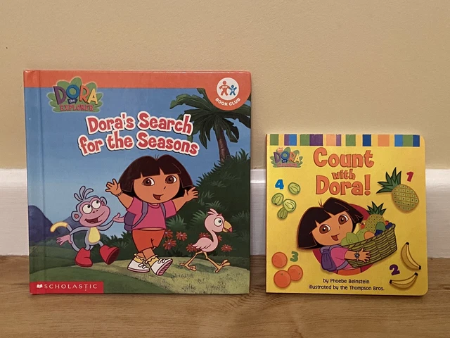 2 DORA THE Explorer Books Search The Seasons & Count With Dora Hardback ...