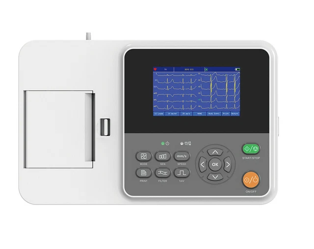 CONTEC E3 PORTABLE ECG/EKG electrocardiograma machine ecg/ekg+Printer 12 lead $914.10 - PicClick AU