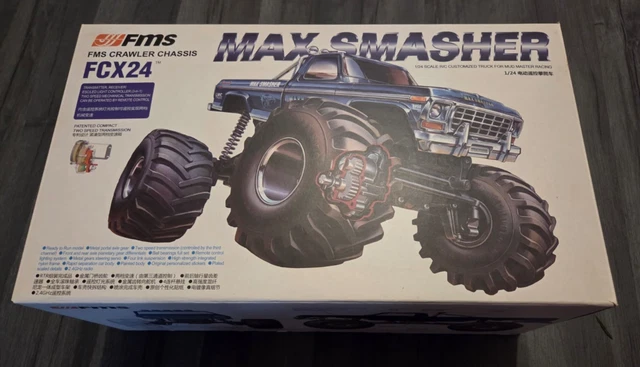 FMS 1:24 FCX24 Max Smasher Rc Car Mini Monster Truck Crawler £63.10 ...