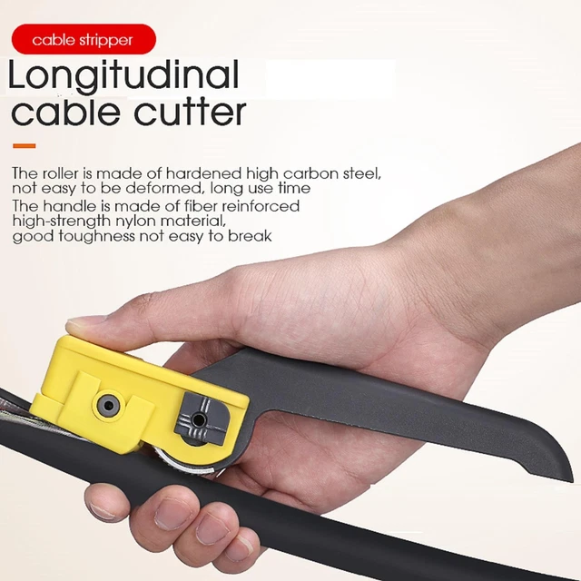 FIBER OPTIC CABLE Stripping Knife KMS-K Longitudinal Cable Cutter ...
