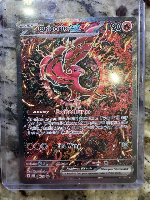 POKÉMON ORICORIO EX 024 Me: Mega Evolution Promo Holo Basic 190 HP TCG ...