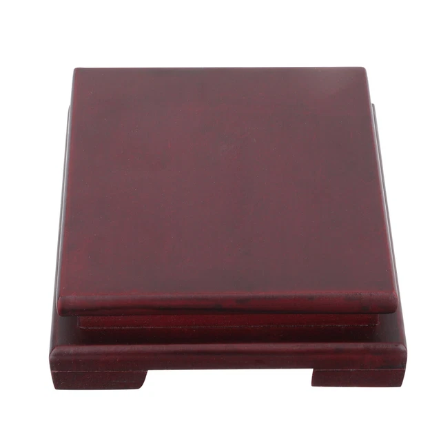WOODEN POT BASE Display Original Patented Plant Stand Square Flower Pot ...