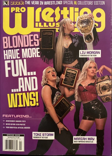 PRO WRESTLING ILLUSTRATED Spring 2025 The Year In Wrestling 2024 £7.75 ...