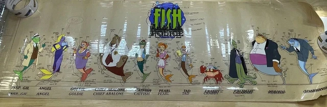VINTAGE FISH POLICE Original Production Animation Cel Setup Hanna ...
