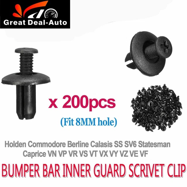 FIT HOLDEN COMMODORE Car Hole Plastic Rivets Fastener Inner Guard ...
