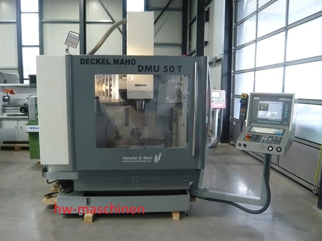 DECKEL MAHO DMU 50T CNC Fräsmaschine mit Heidenhain Millplus Steuerung ...