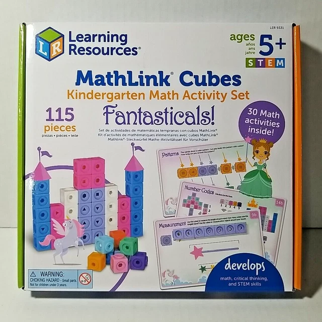 MATHLINK CUBES KINDERGARTEN Math Activity Set FANTASTICALS! 115 pcs ...