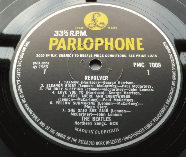 THE BEATLES - Revolver // Orig UK '66 Mono Parlophone 601-1 TNK Remix ...