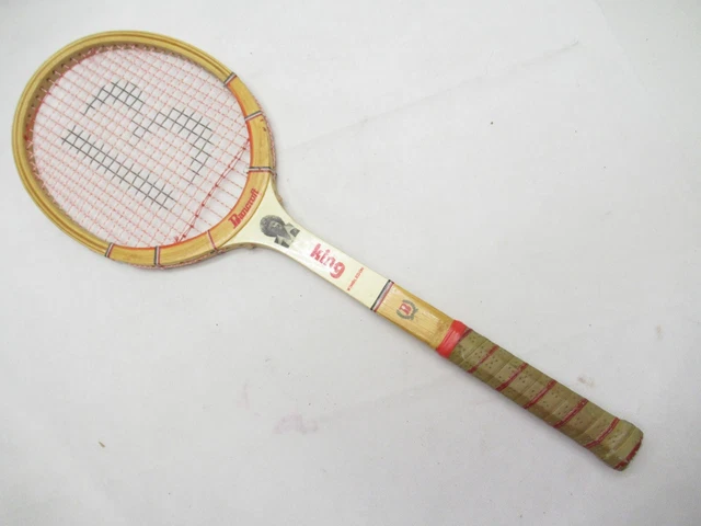 VINTAGE BANCROFT &BILLIE Jean King" Wooden Tennis Racquet Antique ...