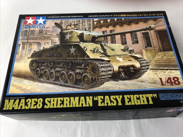 TAMIYA 1/48 SCALE Sherman M4A3E8 "Easy Eight" Tank model kit J557 £15.99 - PicClick UK