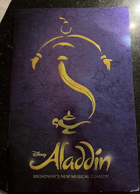 DISNEY ALADDIN BROADWAY Programme, Flyer, Playbill & 3 Tickets 22 ...