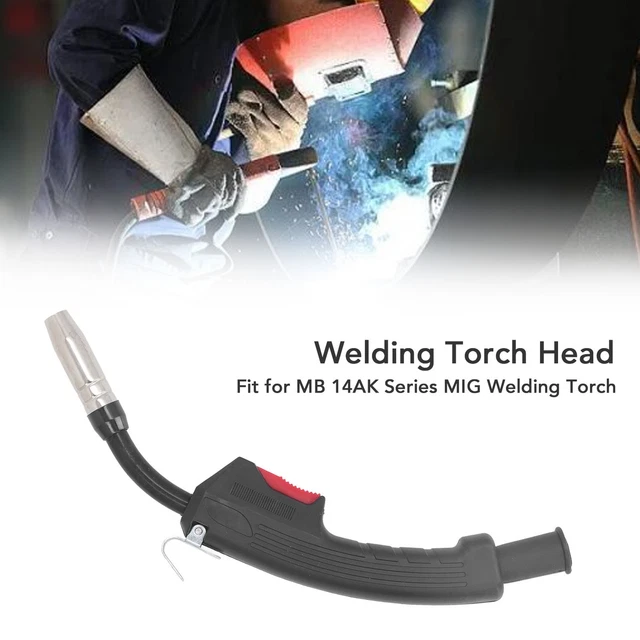 WELDING TORCH HEAD Air Cooled Gas Shielded Welding Gun Assembly For MB ...