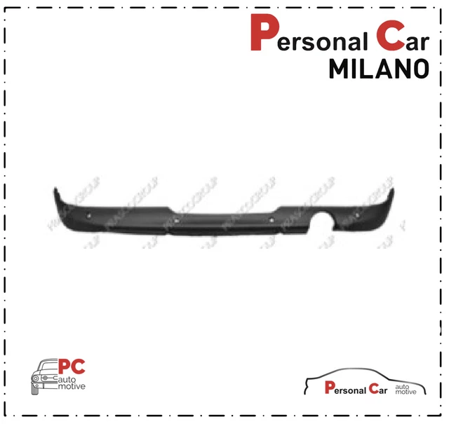 MINI MINI (BMW) R56/R57 dal 01/11 SPOILER PARAURTI POSTERIORE NERO ...