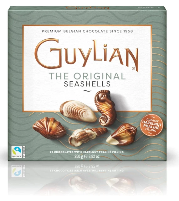 GUYLIAN SEASHELL CHOCOLATES Smooth Milk Chocolate Pralines with ...