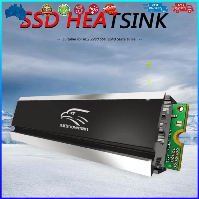 SSD HEATSINK COOLER Thermal Pad M.2 Solid State Hard Disk Dissipation ...