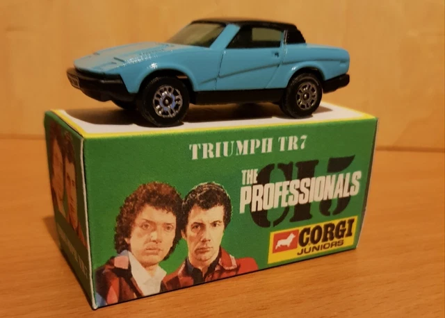 CORGI JUNIORS THE Professionals Triumph TR7 Ray Doyle Custom Version ...