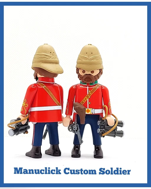 PLAYMOBIL CUSTOM ENGLISH Colonial Captain Britanian War Anglo-Zulu Soldier £9.34 - PicClick UK