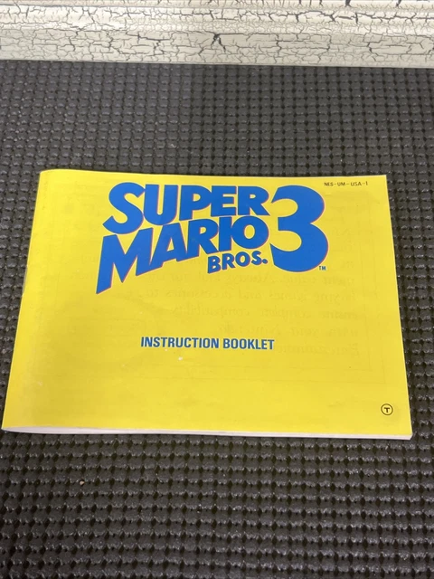 SUPER MARIO BROS 3 Nintendo NES Instruction Manual Book Booklet Nice ...