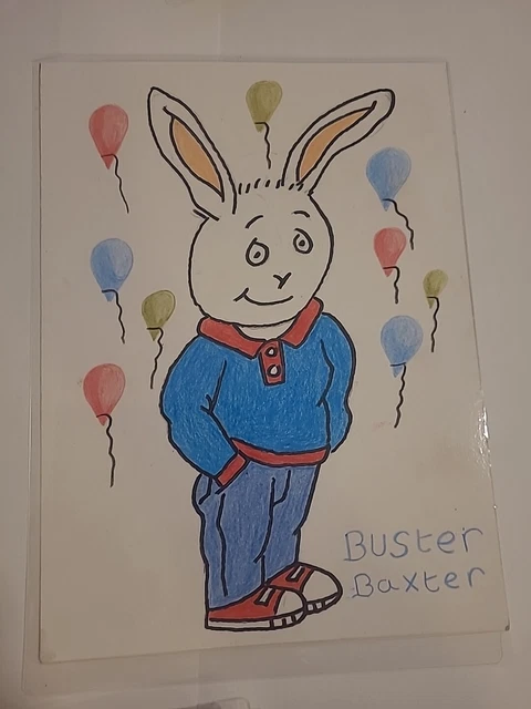 A ORIGINAL A4 Laminated Drawing Of Buster Baxter £5.00 - PicClick UK