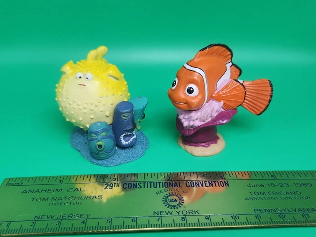 DISNEY FINDING NEMO Bloat The Yellow Puffer Fish Bloatfish Toy Figure ...