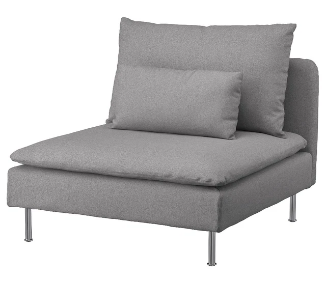 IKEA SODERHAMN COVER SET for 1-seat section, Tonerud grey, 305.190.34 £ ...