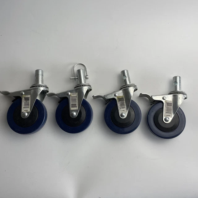 METALTECH 4& LOCKING Caster Wheels No Marking Heavy Duty Scaffolding ...