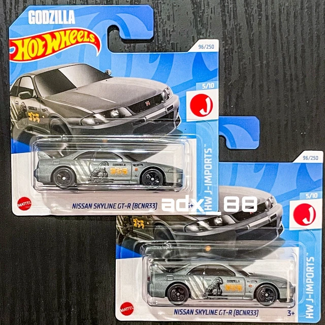 HOT WHEELS NISSAN Skyline R33 GTR | JDM | Godzilla | Grey | Combined ...