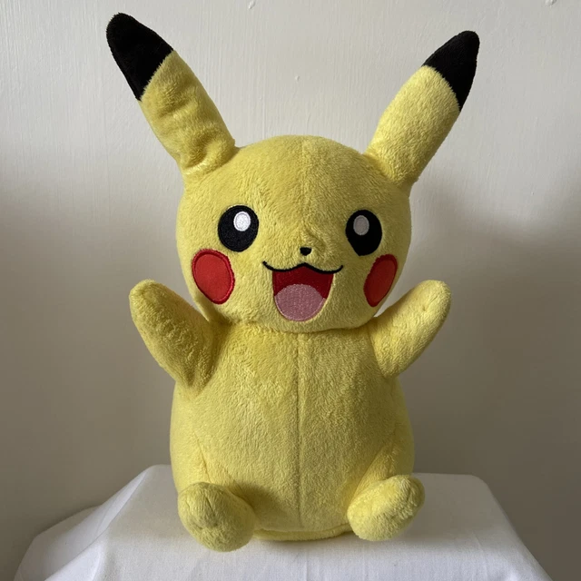 POKEMON PIKACHU PLUSH Stuffed Toy TOMY Talking Light Up Cheeks 11 ...
