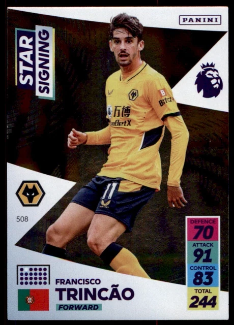 PANINI 2021-2022 ADRENALYN XL - Francisco Trincão Wolves Star Signing ...