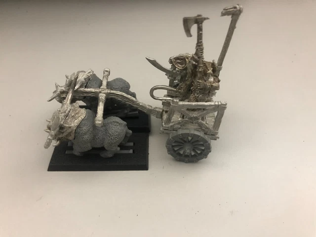 CHARIOT WARHAMMER 40K classique Beastmen Tuskgor Beasts of Chaos métal ...