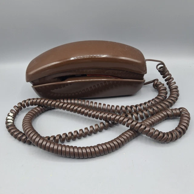 BELL PHONES FAVORITE Phone, Push Button Dark Brown, Vintage Tested ...