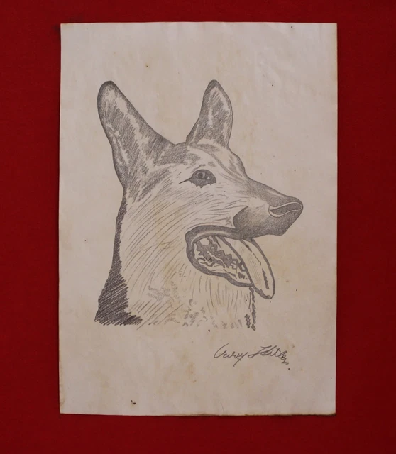 ADOLF HITLER (HANDMADE) Mixed Media on Paper Painting signed and ...