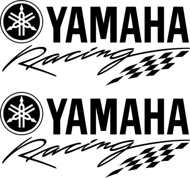 YAMAHA RACING LOGO x 2 vinyl decal sticker motorcycle decal laptop car ...