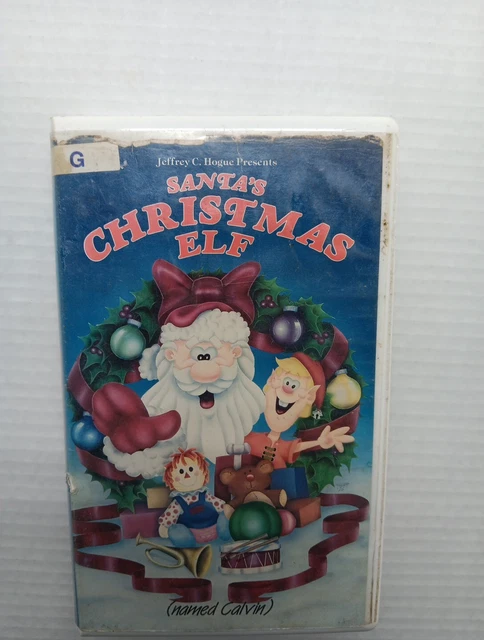SANTAS CHRISTMAS ELF Named Calvin VHS Tape 1986 Hard Case £18.79 ...