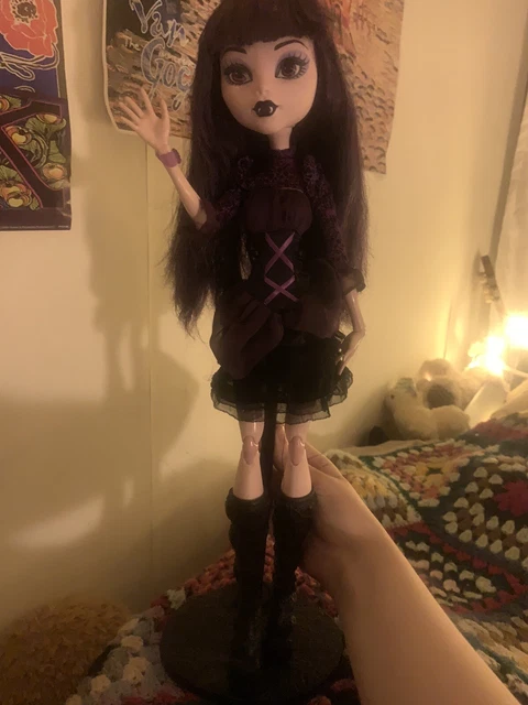 MATTEL MONSTER HIGH Doll Frightfully Tall Elissabat 17 Inch, With Stand ...